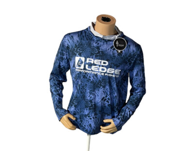 Red Ledge Mens Performance Hooded fishing LS tee shirt Prym1 camo size ...