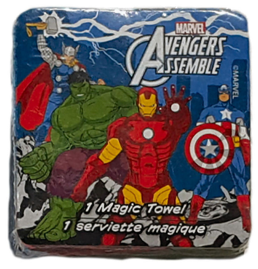Avengers Marvel Assemble Expandable Flannel Magic Wash Cloth Face ...