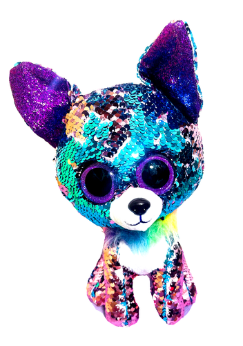 Ty Flippables 10" Yappy the Chihuahua Shiny Sequins Beanie Boos Glitter ...