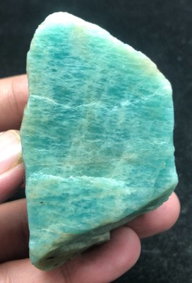 600 CT, Natural Blue Amazonite Rough, AAA Designer Amazonite Slice, 72x41x25MM | eBay
