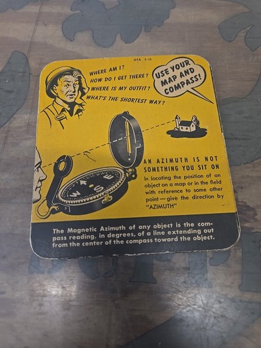 The Magnetic Azimuth Folding Compass WWII Use your Map and Compass ...