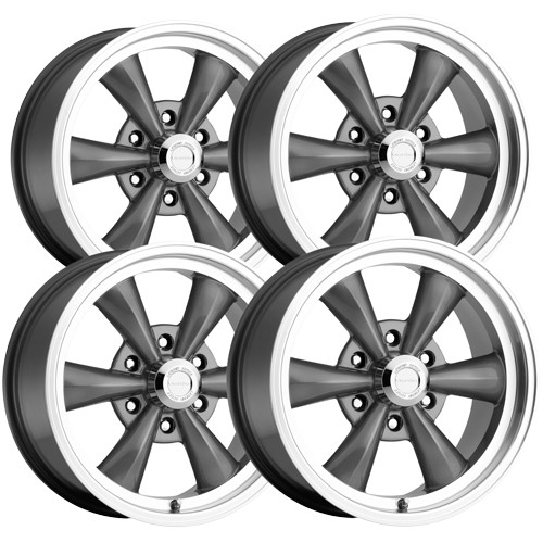 (Set of 4) Vision 141 Legend 6 17x8 6x5.5" +19mm Gunmetal Wheels Rims ...