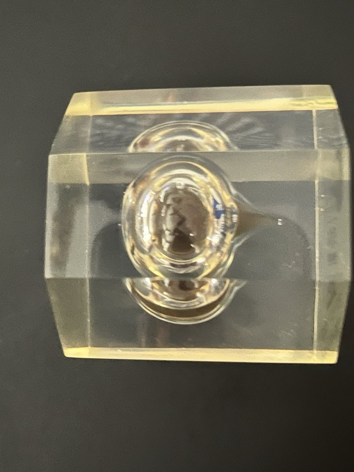 Exxon Morgan distributing Inc Petroleum oil sample lucite paperweight ...