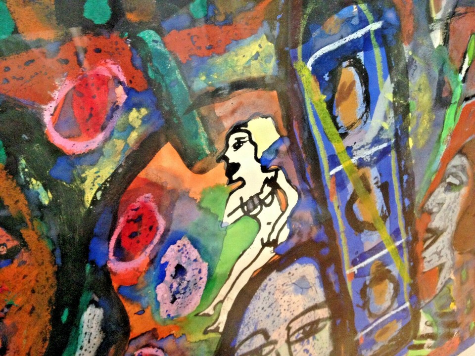 Norris Embry painting New York Robert Elkon Gallery Label American ...