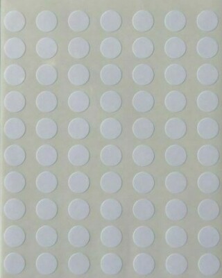 350 Small White Round Sticky Dots 8mm Circles Self Adhesive Stickers ...