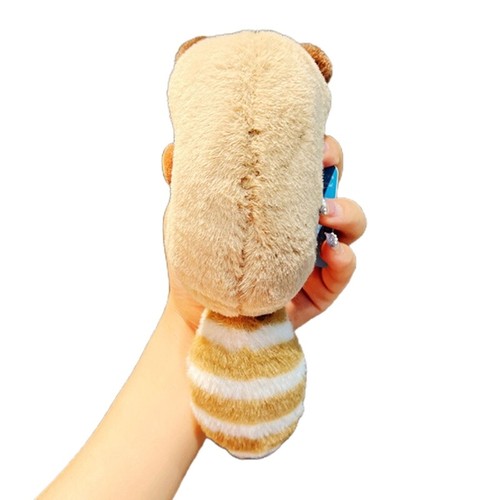 Plush Big Tailed Raccoon Keychains Pendant Keyring Backpack Bag Charm ...