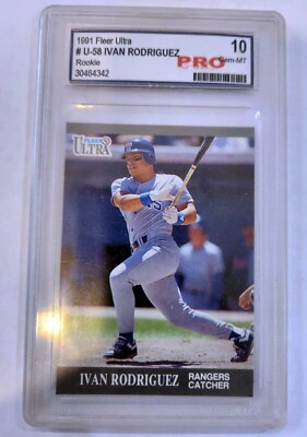 1991 Fleer Ultra Update Ivan Rodriguez Rookie Card Pro Gem-MT 10 | eBay