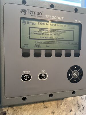 TEMPO TelScout TS100 Metallic TDR Cable Fault Tester Similar To TV220 ...