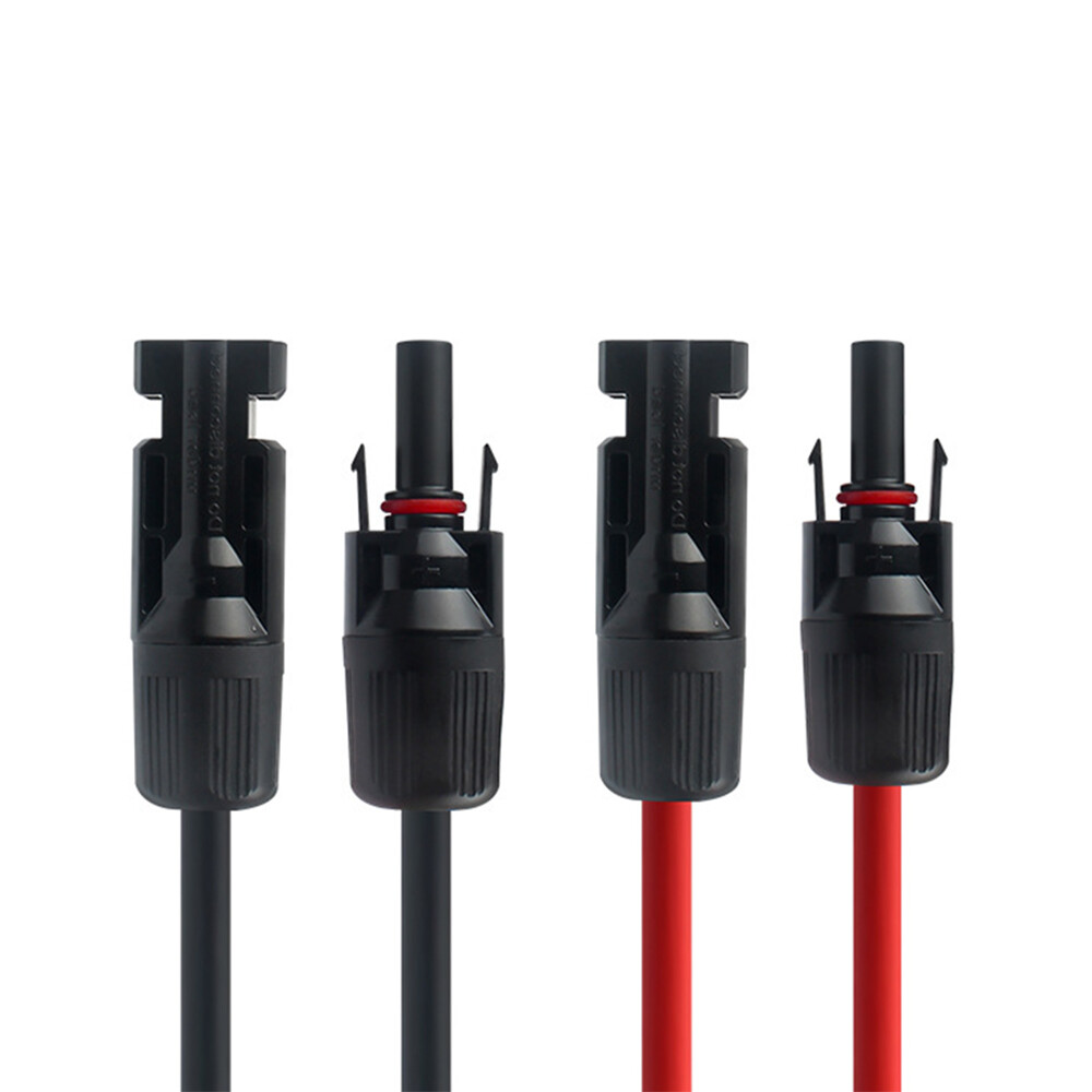 Solar Panel PV Cable Wire DC Rated 4mm² 6mm² with Solar Connectors ...