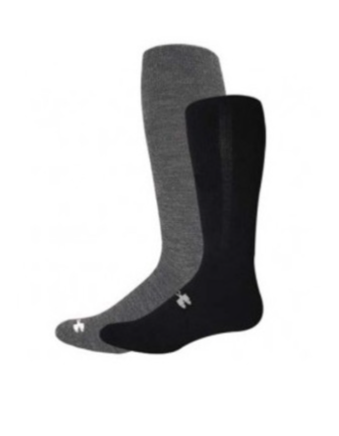 Under Armour 5519-2000 ColdGear Survival System Socks, Medium, Black ...