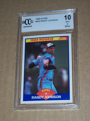 1989 Score HOF Randy Johnson Rookie card #645 Beckett graded BCCG 10 | eBay