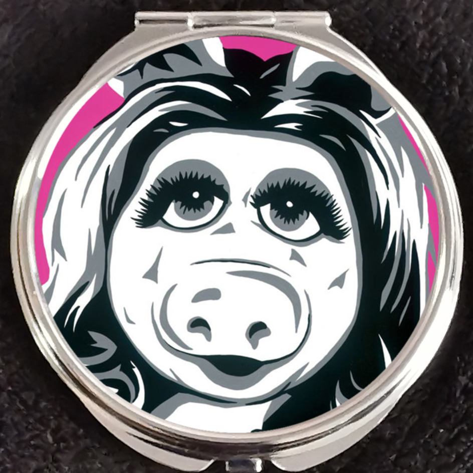 Miss Piggy Diva Queen Sesame Street Muppets Beauty Gift Makeup Compact ...