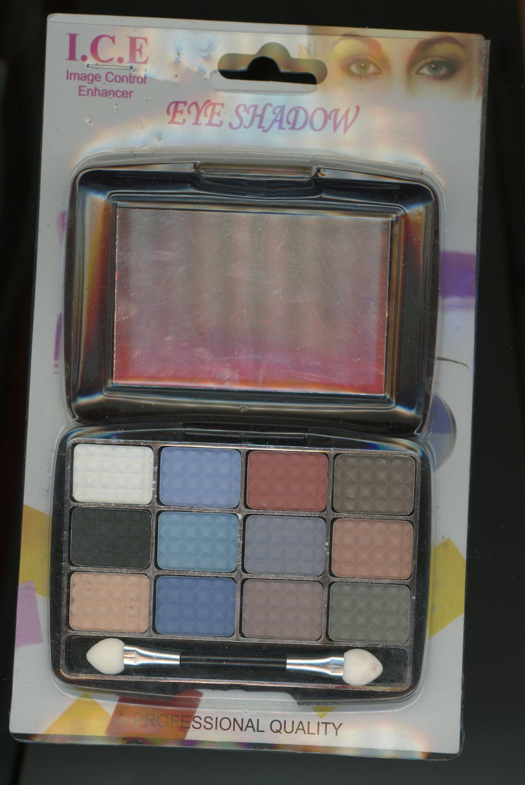 Eye Shadow 12 earth Colors White to Black Pro Quality Compact + Mirror ...