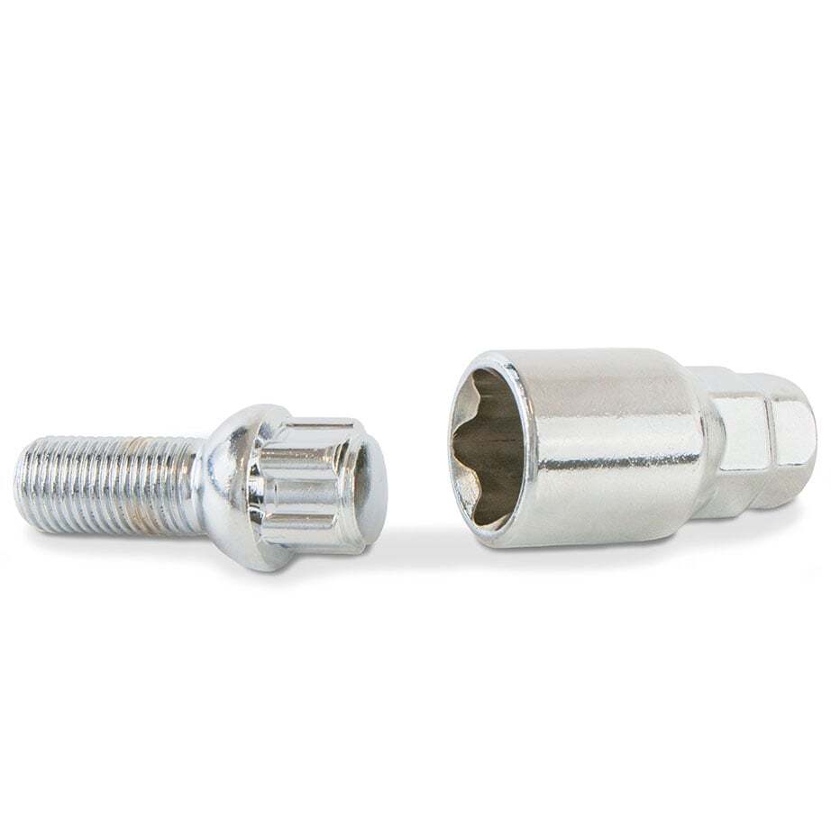 Locking Alloy Wheel Bolts & Security Key Fits Audi A1, A2, A3, A4, A5 ...