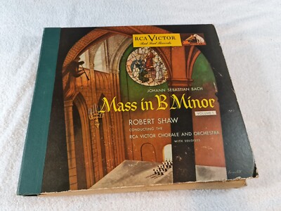 Robert Shaw- Mass In B Minor 78 RPM Record Set | eBay