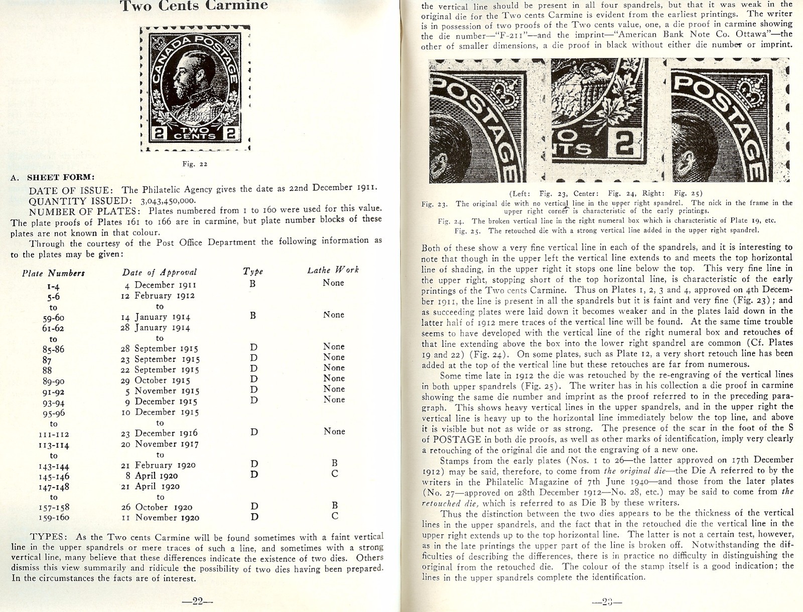 "Canada: The Admiral Issue, 1911-1925" by George C. Marler **UNUSED ...