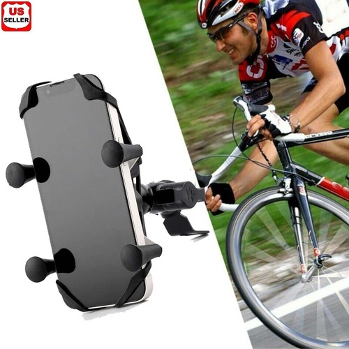 Motorcycle Bike ATV Cell Phone GPS Handlebar Mirror Mount Holder W/USB ...