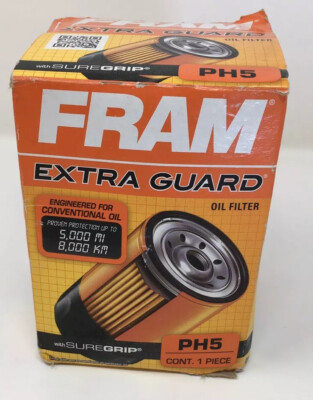 engine oil filter FRAM extra guard PH5 with suregrip (open Box) | eBay
