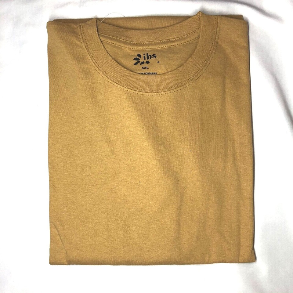 Mens Heavyweight T Shirts Plain Short Sleeve Tee Cotton BIG TALL 4XL to ...