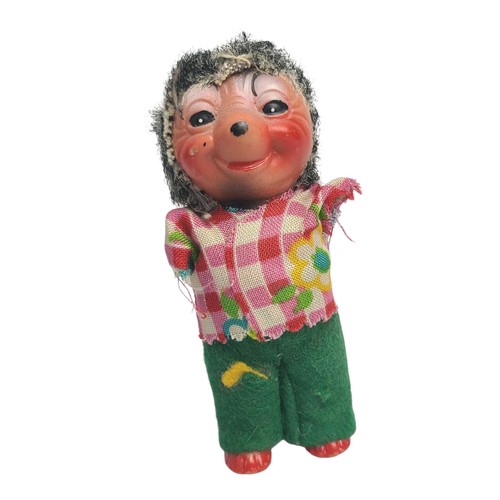 Vintage Mecki Hedgehog Doll Brothers Grimm Hard Plastic Body With ...