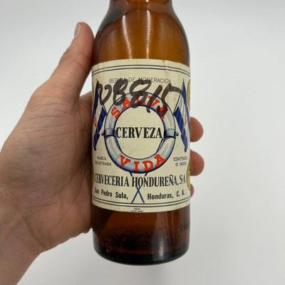 1970 SALVA VIDA Vintage Beer Bottle from San Pedro Sula, Honduras | eBay