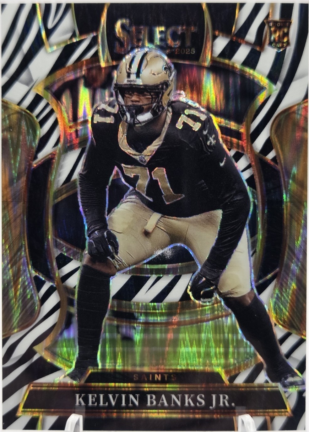 2025 Panini Select - Concourse Kelvin Banks Jr. #42 Zebra Prizm (RC ...