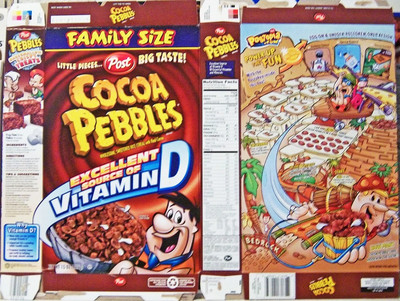 2010 Cocoa Pebbles Cereal Box shm299 | eBay