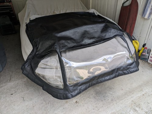 MG MGB, MGC 1963-70 Convertible Top, Black Vinyl, Folding Frame, 2189 ...