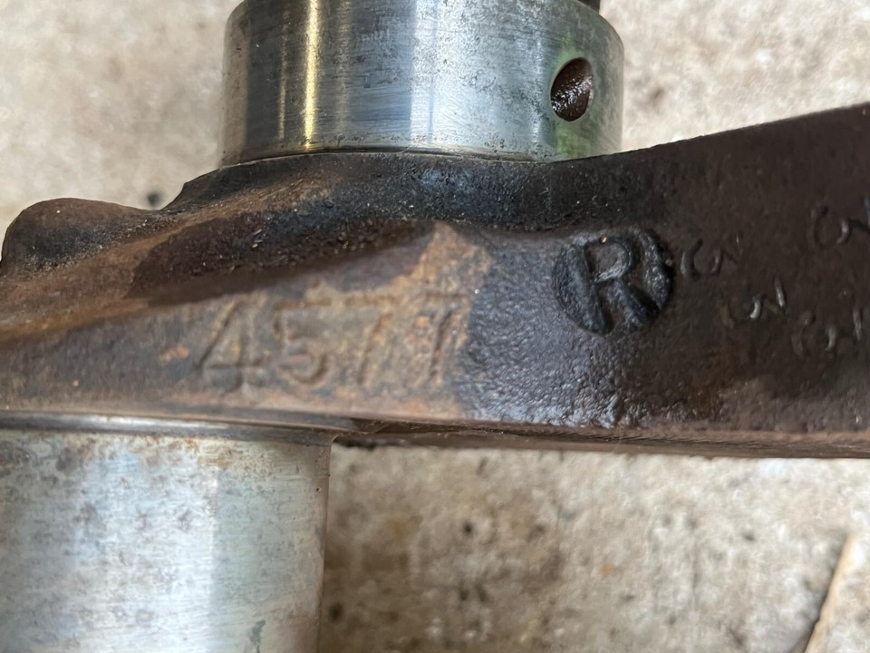 SBC Small block chevy small journal steel 327 crankshaft, 4577, stock ...