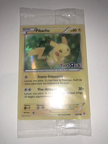 Pikachu 26/83 FRENCH Pokemon Card 20th Anniversary From Toys “R” Us ...