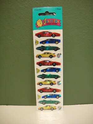 Vintage Sandylion Stickers Cars Prismatic Shiny Mini - New One Sheet in ...