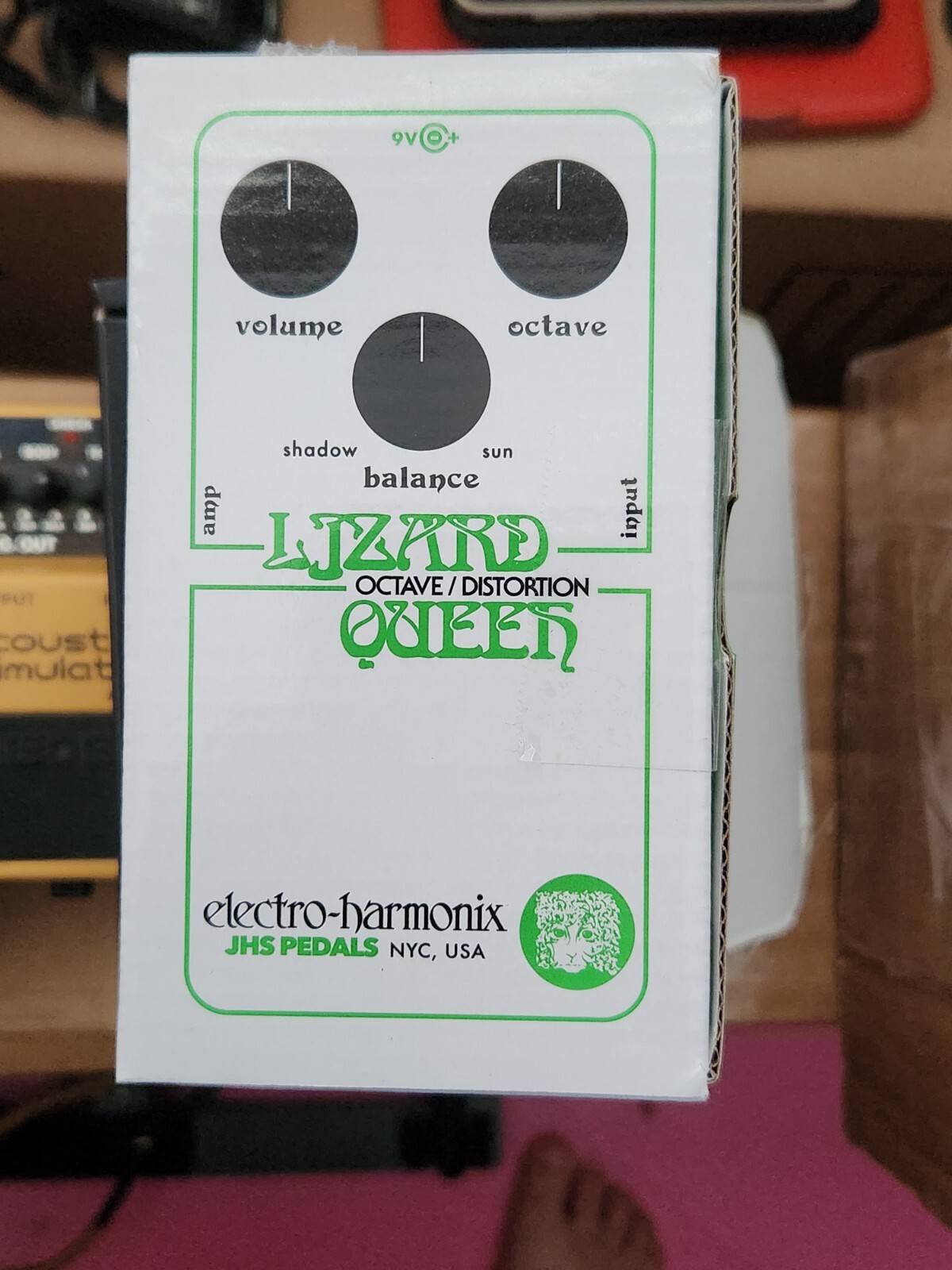 BOX ONLY NO PEDAL Electro-Harmonix Nano Lizard Queen Octave Fuzz Pedal ...
