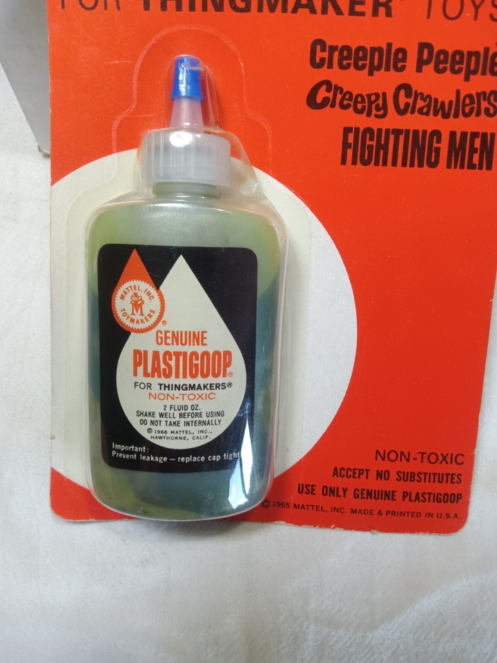 Mattel Thingmaker Plastigoop 1966 New on card Creepy crawlers Creeple ...
