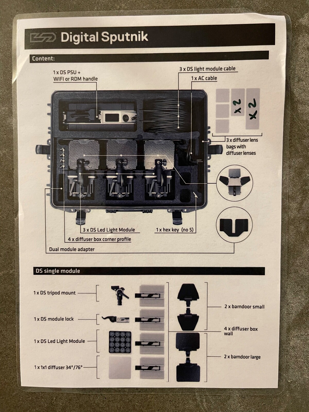 Digital Sputnik DS3 LED Modular Light System Kit + Extras | eBay
