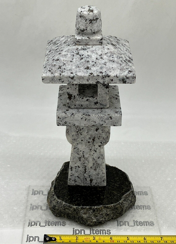 Small Granite Stone Lantern Tourou Japan Japanese Garden Ornament Statue Black | eBay