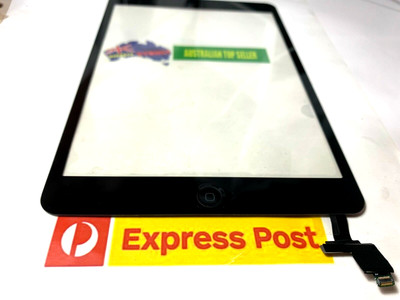 ORIGINAL APPLE iPad mini 1 TOUCH SCREEN GLASS DIGITIZER BLACK with Home ...