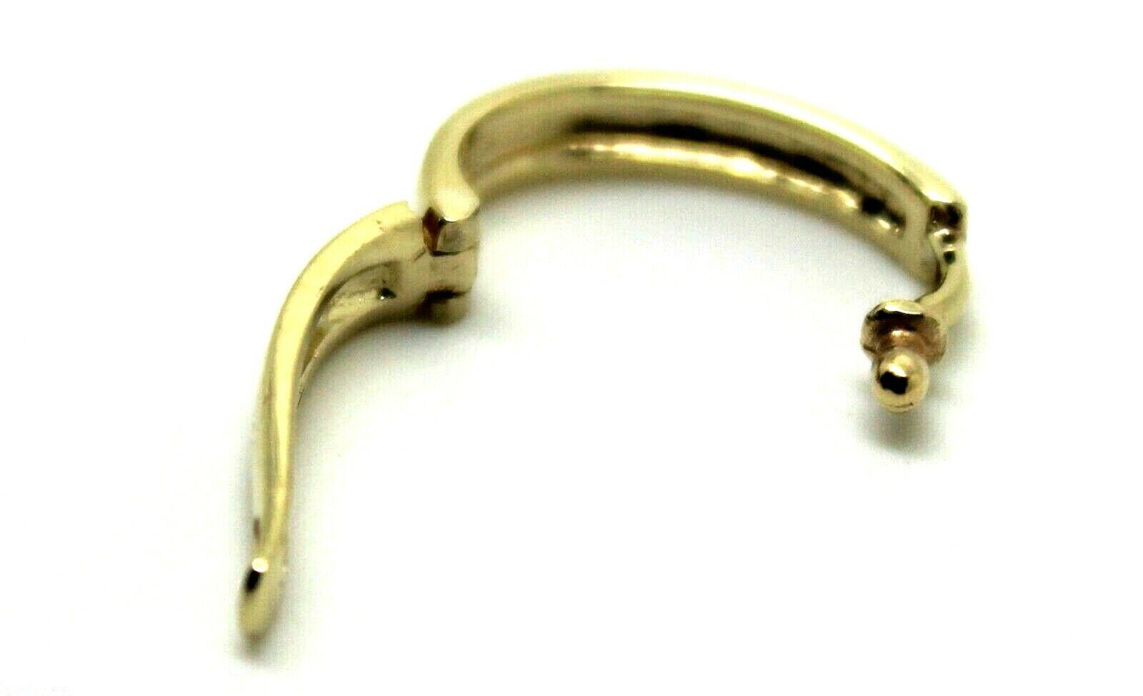 Genuine 9k 9ct Yellow gold Plain 13mm Large Size Enhancer Bail Clasp | eBay