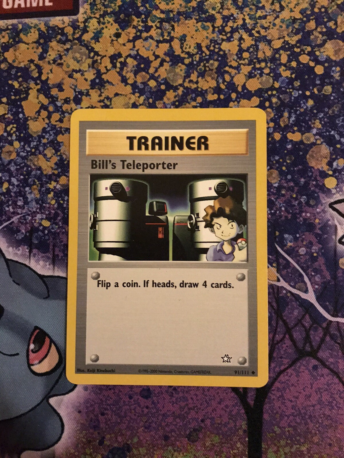 Pokemon Trainer Card Bill's Teleporter 91/111 Neo Genesis | eBay