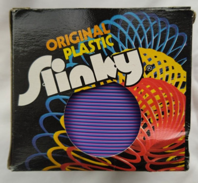 Original Plastic Slinky Classic USA Vintage Walking Spring Toy Purple 6 ...