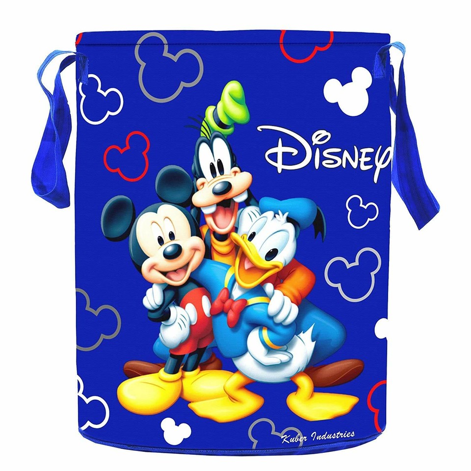 Disney Team Mickey Print Non Woven Fabric Foldable Storage Cube Toy ...