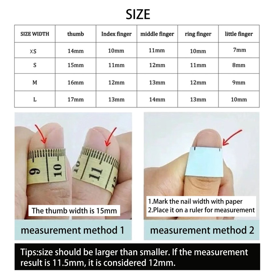 Handmade Flower Sparkle False Nail Short Almond Press on Nails for Nail ...