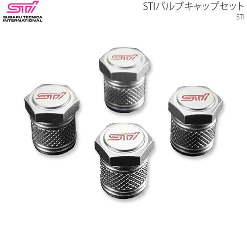 JDM OEM BRZ ZD8 STI Tire Wheel Air Valve Cap Set silver ST28102ST030 ...