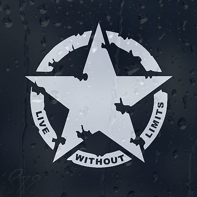 Military Army Star Live Without Limits Car Decal Vinyl Sticker | eBay UK