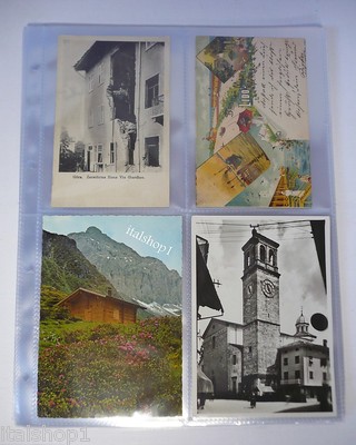 100 FOGLI TRASPARENTI QUATTRO SCOMPARTI PER CARTOLINE ADATTI PER ...