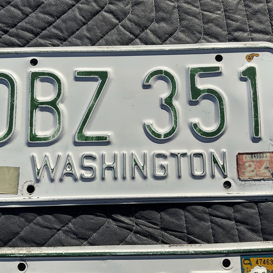 1965-67 Matching Pair Of Washington State License plates | eBay