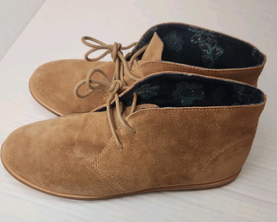 Lucky Brand Women's Asherr Light Brown Suede Leather upper Ankle Bootie ...