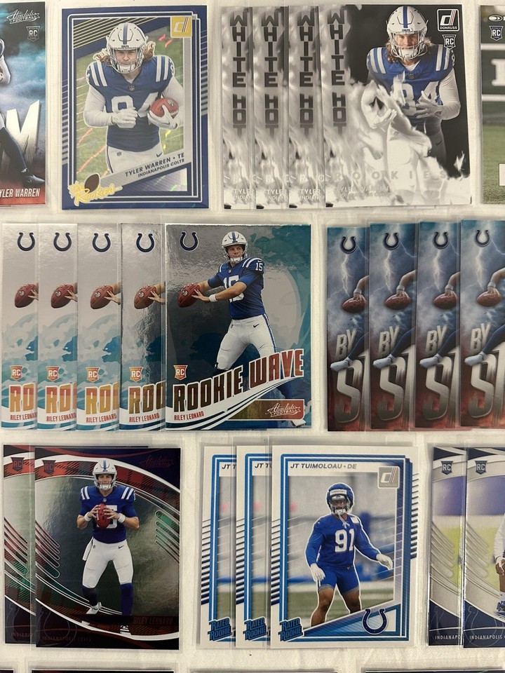 2025 NFL Colts Lot X48 Tyler Warren Riley Leonard Jt Tuimoloau Dj ...