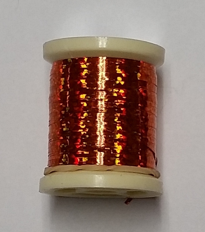 HOLOGRAPHIC TINSEL 20 Yard Spool Danville Size #14 Fly Tying Material ...