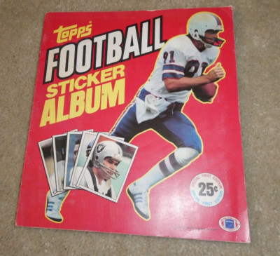 Vintage 1981 Topps Football Sticker Album with ALL Stickers | eBay