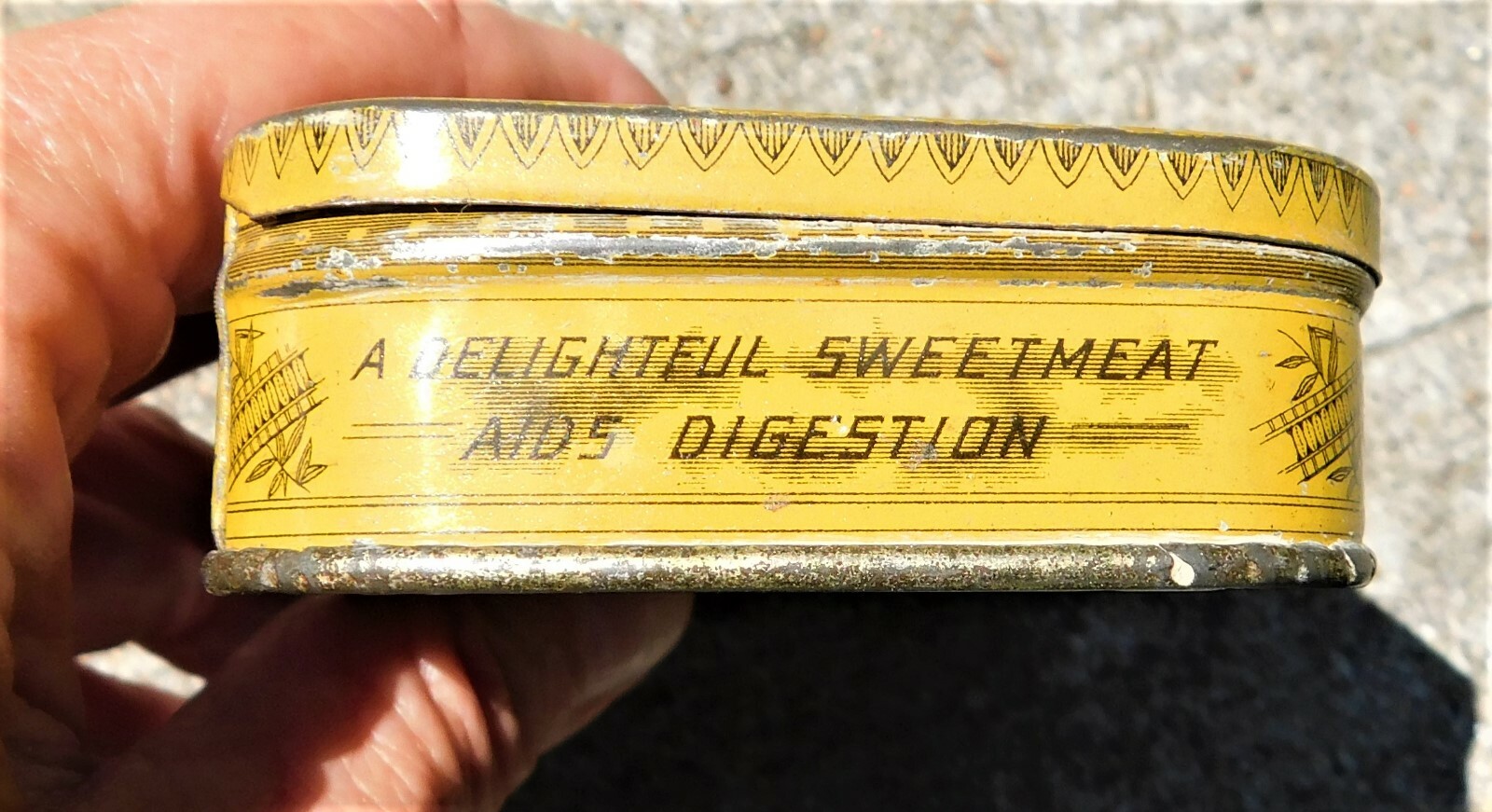 EARLY 1900s RICH'S CRYSTALLIZED CANTON GINGER TIN ANTIQUE NEW YORK ...